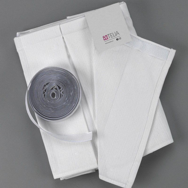 Cubre canapé rústico LISO VELCRO Estela - cama